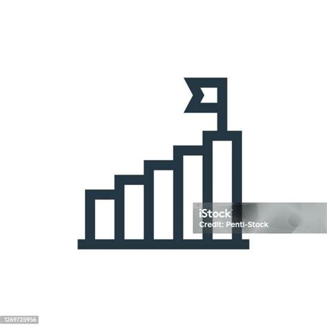 흰색 배경에서 격리된 목표 벡터 아이콘입니다 웹 사이트 디자인 및 모바일 앱 개발을위한 개요 얇은 라인 목표 아이콘 얇은 선 골 윤곽선 아이콘 벡터 일러스트레이션입니다