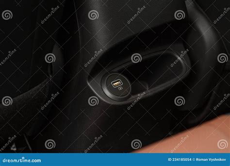 Opened Car USB Port In The Car For Connecting Device Stock Photo Image Of Drive Equipment