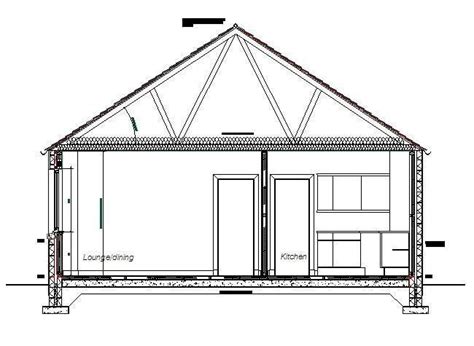 Single Floor House Section Cad Drawing Cadblocksfree Thousands Of Free Cad Blocks