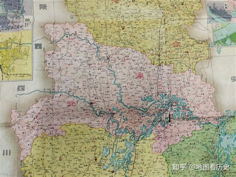 1950年《中南大行政区域图》 知乎