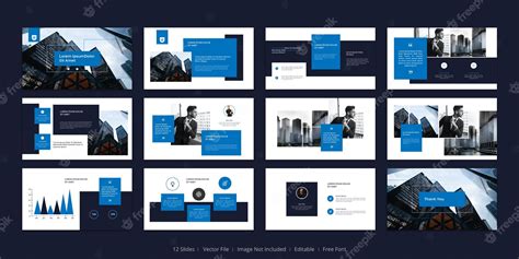 Premium Vector Business Presentation Layout Design Template