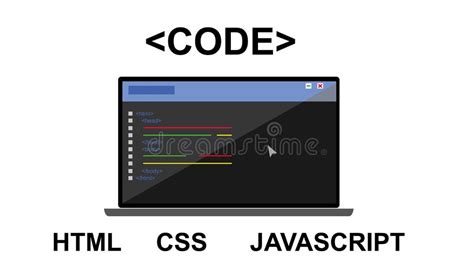 Developmenteb B Code Html Css Script J Flat Icon Laptop Concept