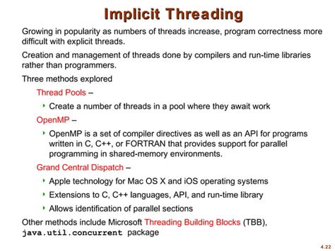 Operating Systems Chapter 4 Multithreaded Programming Ppt Operating Systems Computer