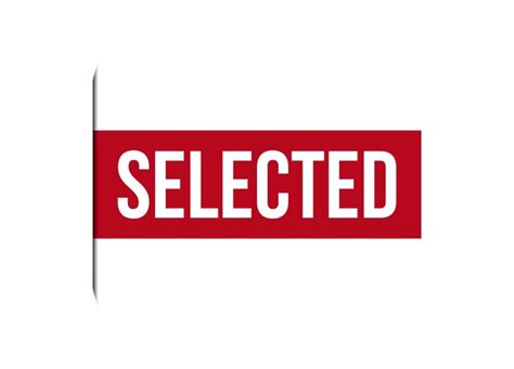 premium vector selected red banner design vector illustration
