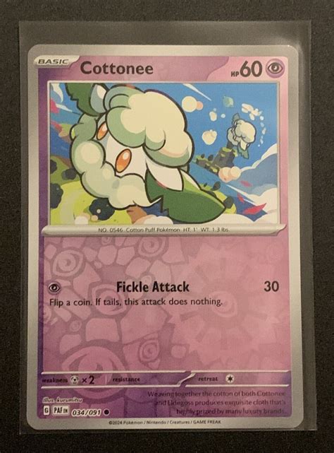 Cottonee Common Paf Buy And Sell Prices And Values Pokécazilla