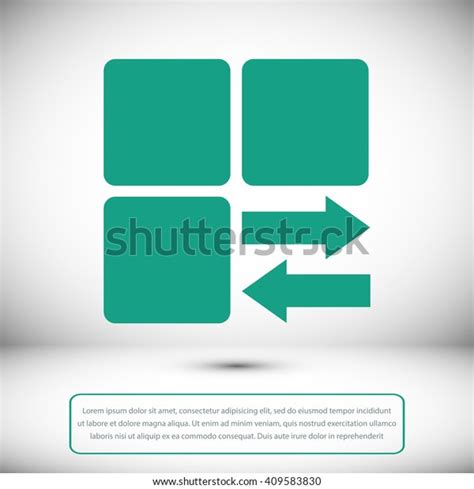 Infographic Styled Vector Cube Arrow Stock Vector Royalty Free 409583830