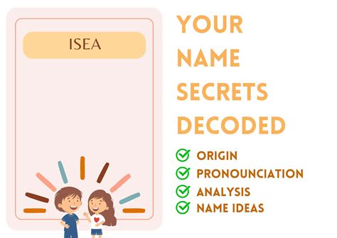 Isea Name Meaning And Pronunciation