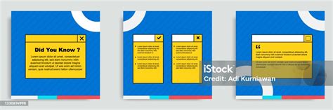 소셜 미디어 자습서 팁 트릭 당신은 다채로운 색상의 기하학적 패턴 배경 및 폴더 버블 메시지 디자인 요소와 포스트 배너 레이아웃 템플릿을 알고 계십니까 알고 있었습니까에