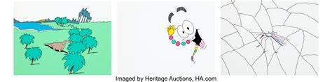 Jurassic Park Mr Dna Production Cels And Animation Drawings Group