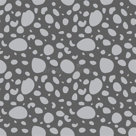 Seamless Pattern With Monochrome Irregular Round Dots Abstract
