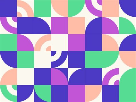 Abstract Trendy Design Geometric Shapes Pattern Vector Image