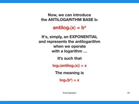 Maths Symbols Exponentials Logarithms And Their Properties Ppt