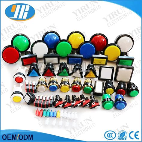 Led Lighted Silver Plated Push Button With Microswith Buy Push Buttons With Indicator Light V