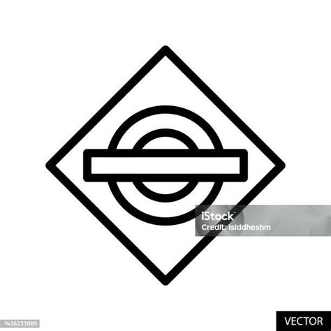 기차역 이름 보드 또는 흰색 배경에 고립 된 선 스타일 디자인의 기호 벡터 아이콘 편집 가능한 스트로크 개념에 대한 스톡 벡터 아트 및 기타 이미지 Istock