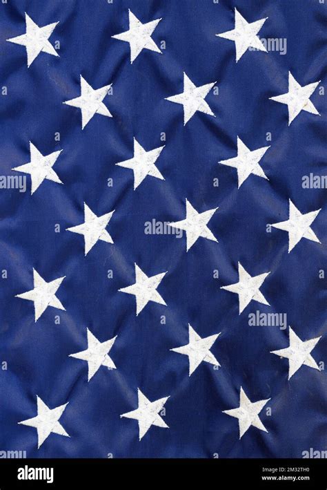 Flag Blue Background White Star
