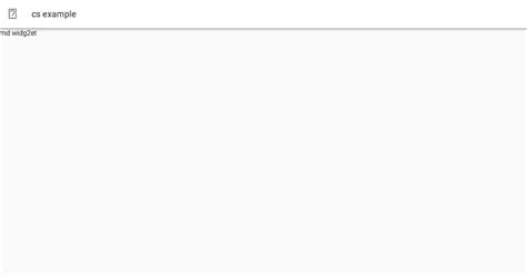 Cs Example Codesandbox