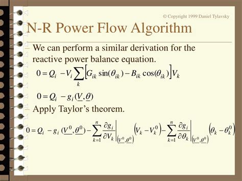 Ppt Newton Raphson Power Flow Algorithm Powerpoint Presentation Free Download Id3208565
