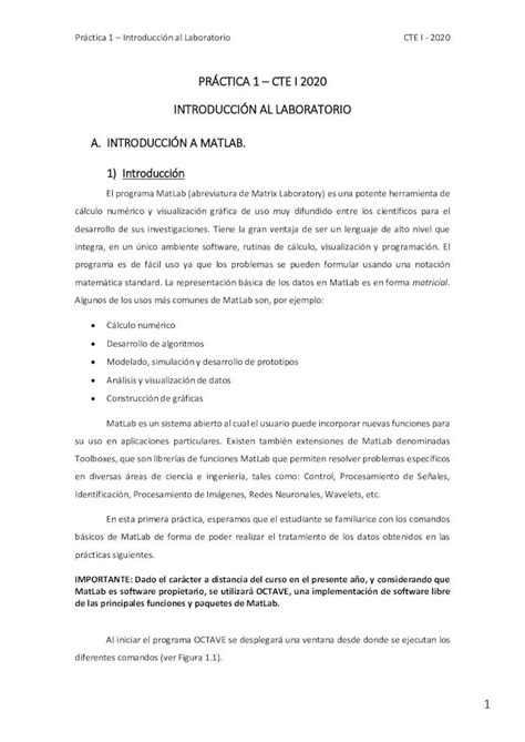Pdf PrÁctica 1 Cte I 2020 IntroducciÓn Al Laboratorio IntroducciÓn A