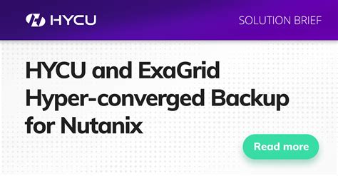 Hycu And Exagrid Hyper Converged Backup For Nutanix Hycu Blog