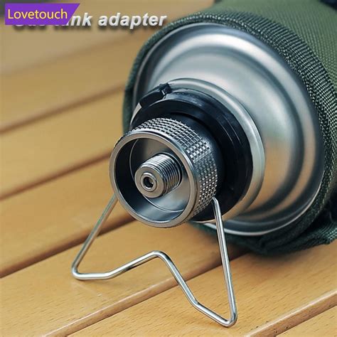 Lovetouch เตาถังแก๊สอะแดปเตอร์ 1 ชิ้น สำหรับตั้งแค้มป์ ออกแบบมาเพื่อกันลื่น ป้องกันการรั่วไหล