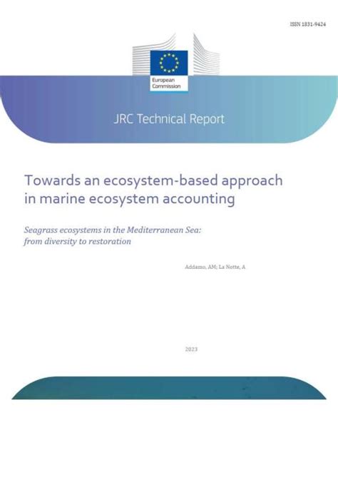 Towards An Ecosystem Based Approach In Marine Ecosystem Accounting