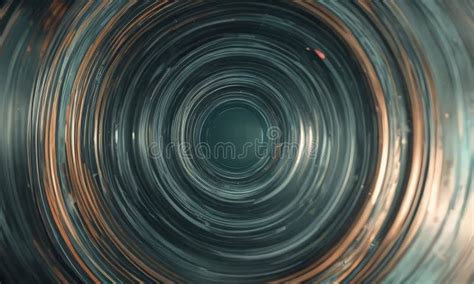 Circular Pattern Concentric Circles With Small Red Dot In The Center Creates Sense Depth And