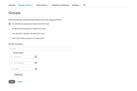 How To Use Mailchimp Groups With Avada Forms Avada Website Builder
