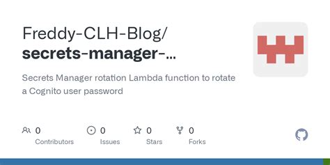 Github Freddy Clh Blogsecrets Manager Rotation Function Cognito User