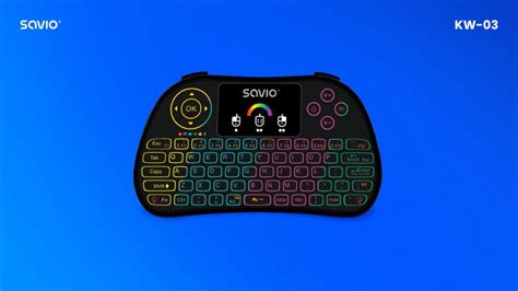 Savio Kw 03 Rgb Illuminated Wireless Keyboard Tv Box