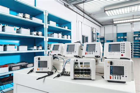 Iot Sensors And Monitoring Equipment In Factory Measuring Temperature Humidity And Other