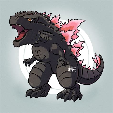 Chibi Godzilla Evolved Form From Yahzee Digital Art