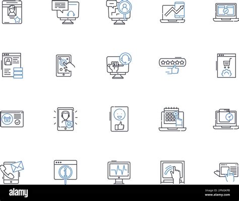 Smart Cities Line Icons Collection Sustainability Efficiency