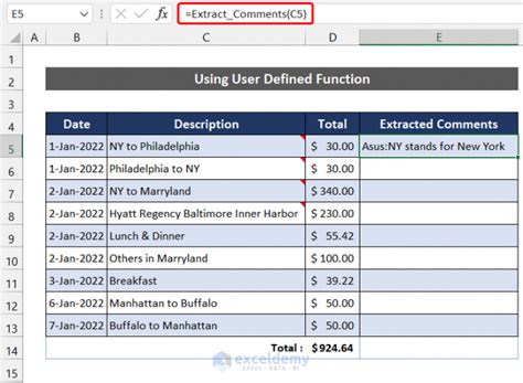 how to extract comments in excel 3 suitable examples