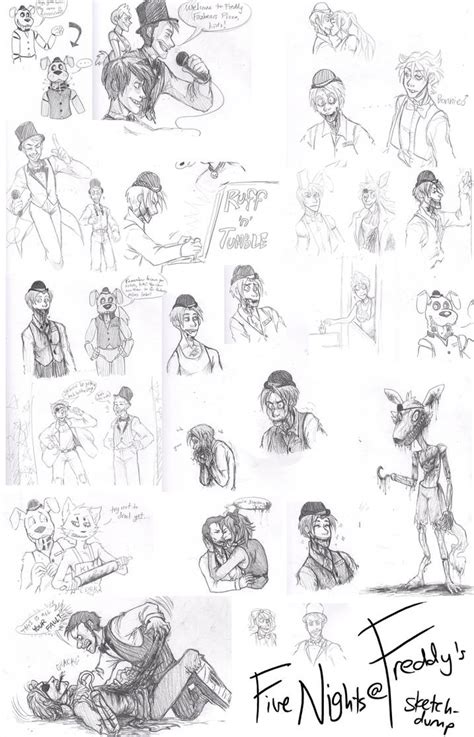 Five Nights At Freddys Sketchdump By Neomi Trix On Deviantart