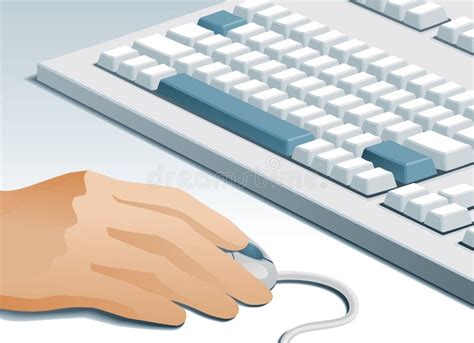 Hands Typing Keyboard Stock Vector Illustration Of Working 38706934