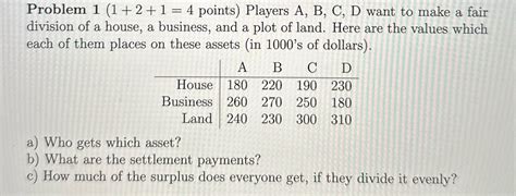 Solved Problem 1 121 4 Points Players A B Solutioninn