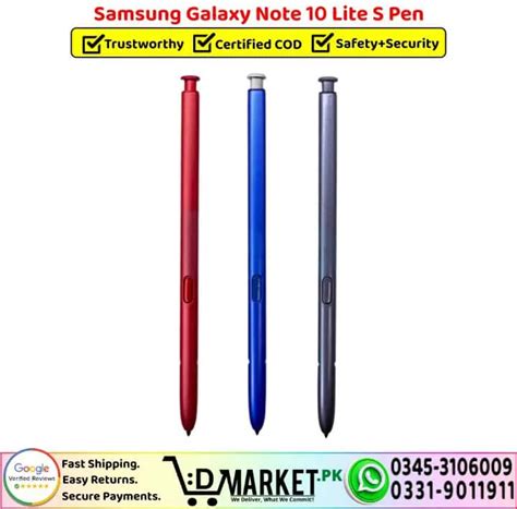 Samsung Galaxy Note 10 Lite S Pen Stylus 2026 Exclusive