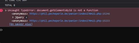 Uncaught Typeerror Documentgetelementsbyid Is Not A Functi Résolu