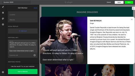 Team Showcase Multiline Textbox In Quotes Field Is Back Improvement Elfsight Community