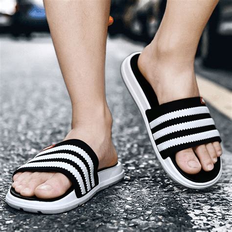 Pvc 삼선 슬리퍼 학생 커플 실내화 학교 사무실 남녀공용