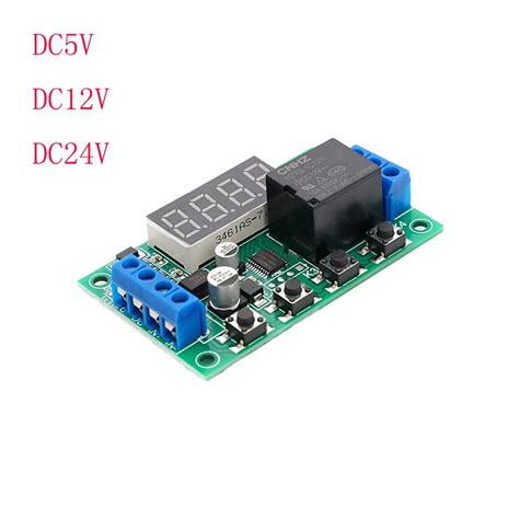 DC 5V 12V 24V 10A Adjustable Time Delay Relay Module LED Digital Timming Relay Multifunction