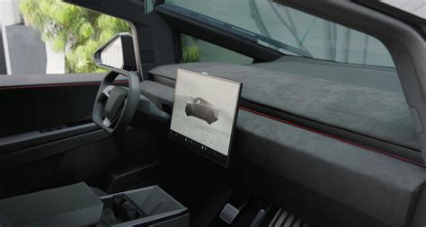 Someone Put Alcantara Inside The Tesla Cybertruck Does It Look Like A