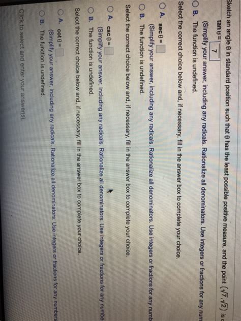 Solved Rewrite Sec 63 In Terms Of Its Cofunction Sec 63 O