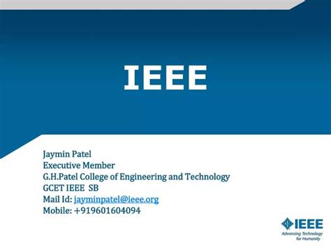 PPT IEEE PowerPoint Presentation Free Download ID 4464397
