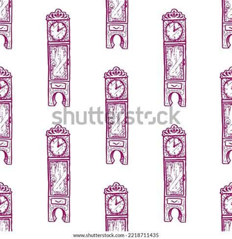 Old Clock Vector Seamless Pattern On Stock Vector Royalty Free 2218711435 Shutterstock