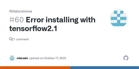 Error Installing With Tensorflow2 1 Issue 60 NVlabs Sionna GitHub