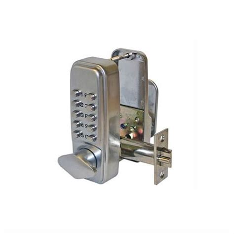 Securefast SBL Push Button Mini Digital Lock Easy Code Change Hold Open Satin Chrome