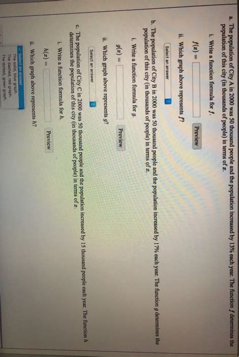Solved The Plot Below Shows The Graphs Of Three Functions Chegg Com