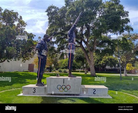 Overall View Of Statue On Campus Of The Mexico City 1968 Olympic Games