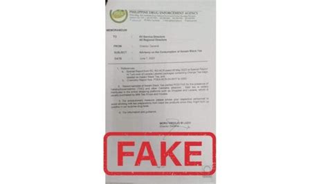 Pdea Denies Issuing Advisory Vs Consuming ‘assam Black Tea Containing